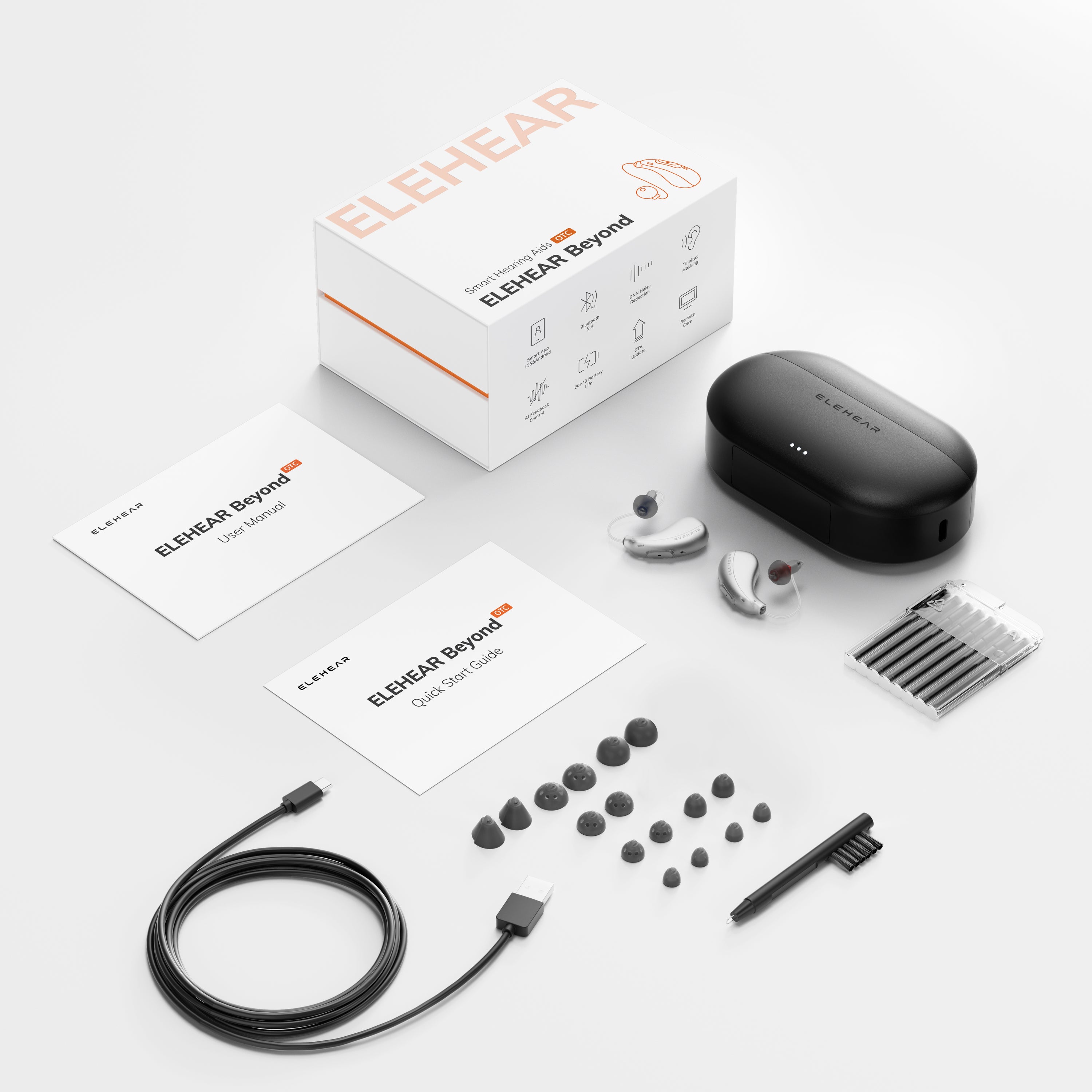 ELEHEAR Beyond - AI OTC Hearing Aids With Noise Reduction